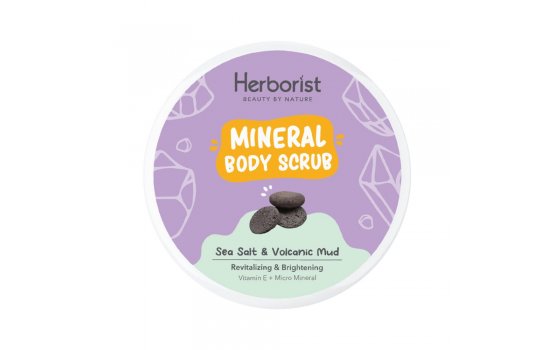 Herborist Mineral Body Scrub - Sea Salt & Volcanic Mud (200gr)